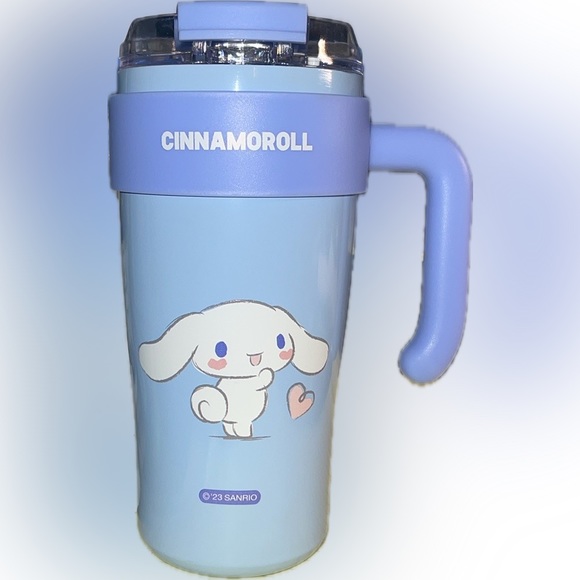 Sanrio | Dining | Sanrio Water Bottle With Straw And Handle Cinnamoroll New | Poshmark